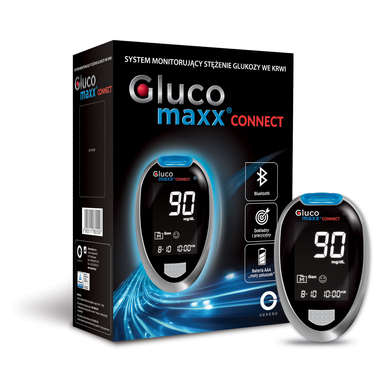 Glukometr Glucomaxx® CONNECT – Genexo24